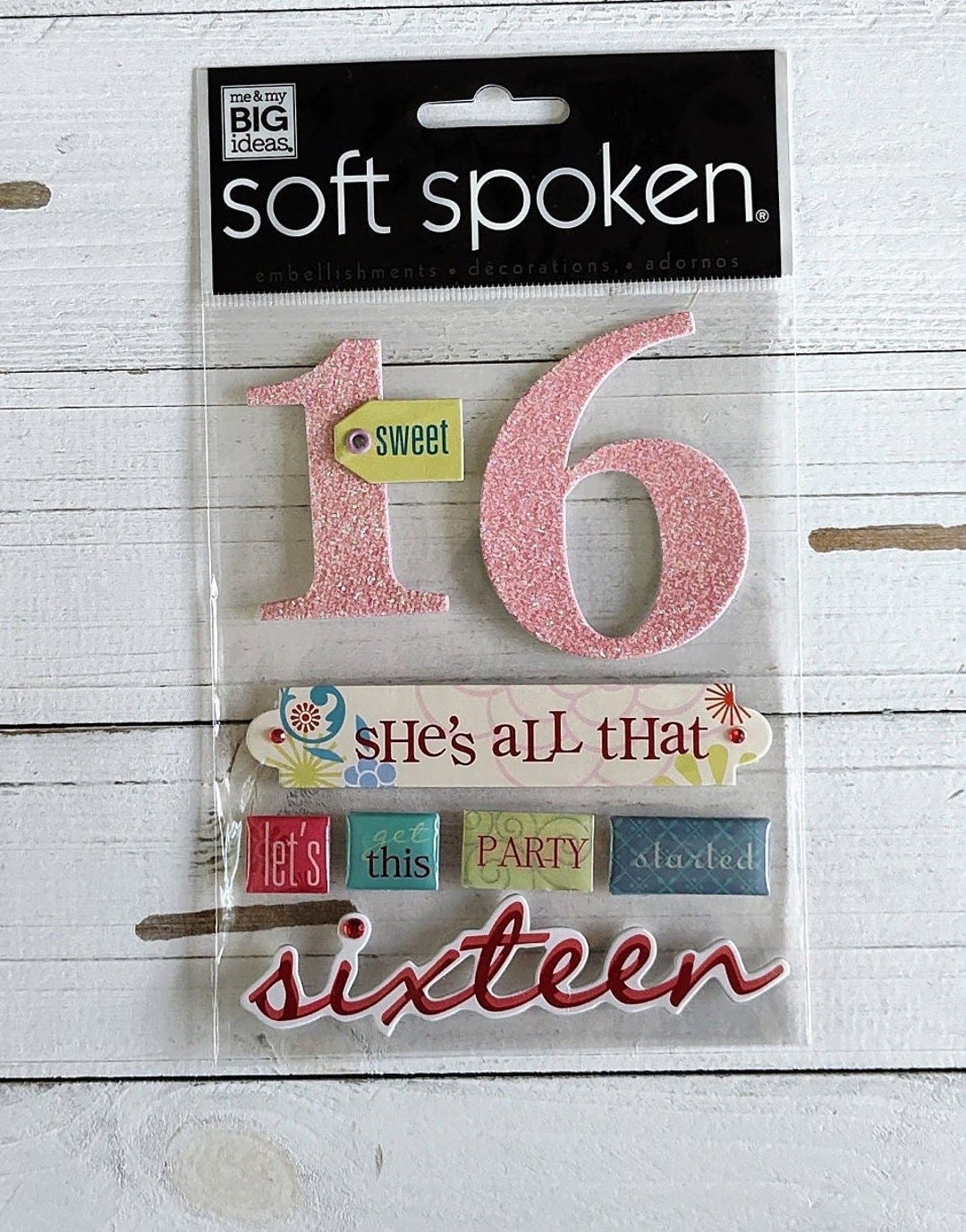 Sweet 16 Sticker Set From Me & My Big Ideas, Scrapbook, Junk Journal ...