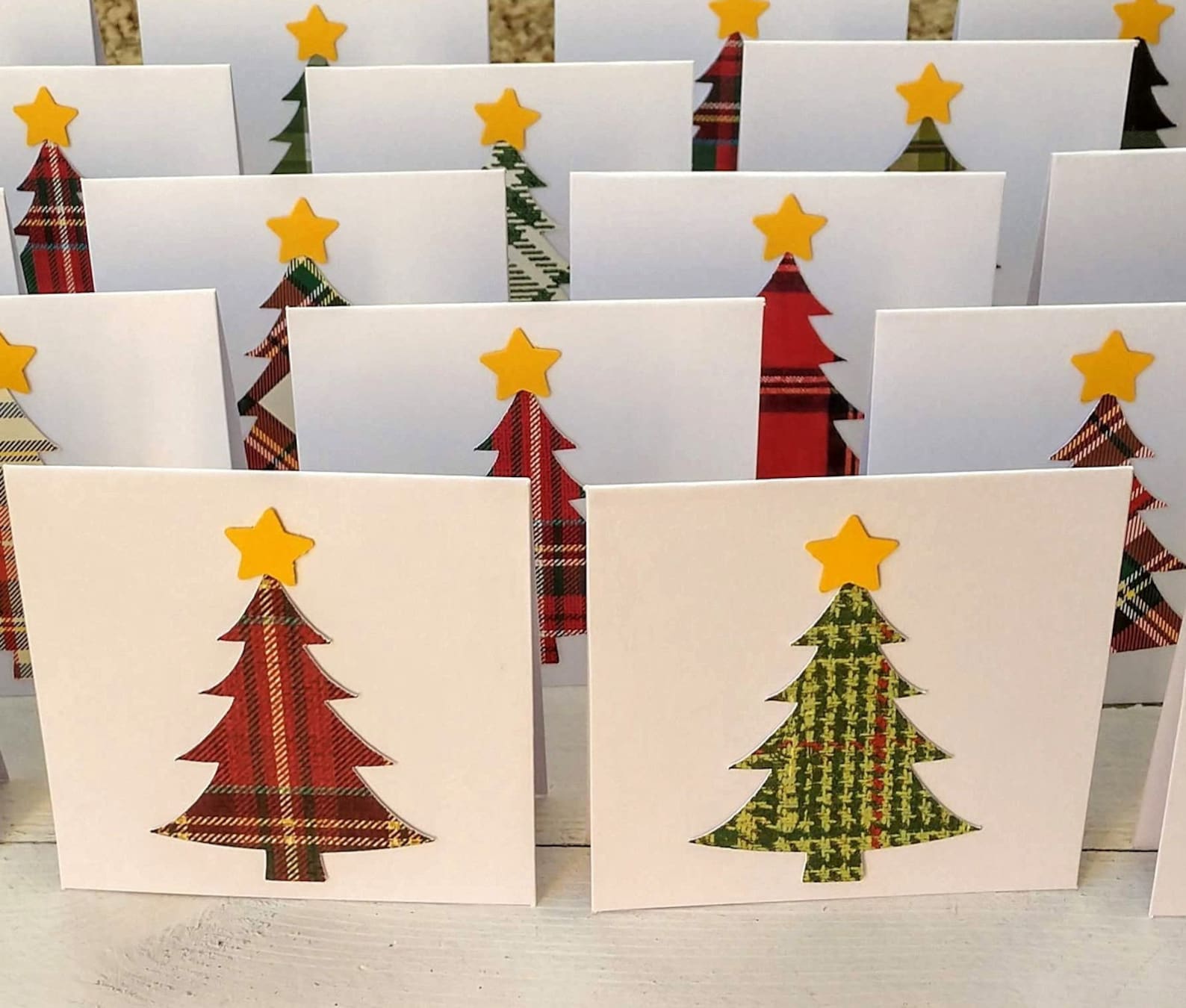 Mini Christmas Tree Note Card Christmas Note Card Tree Note - Etsy
