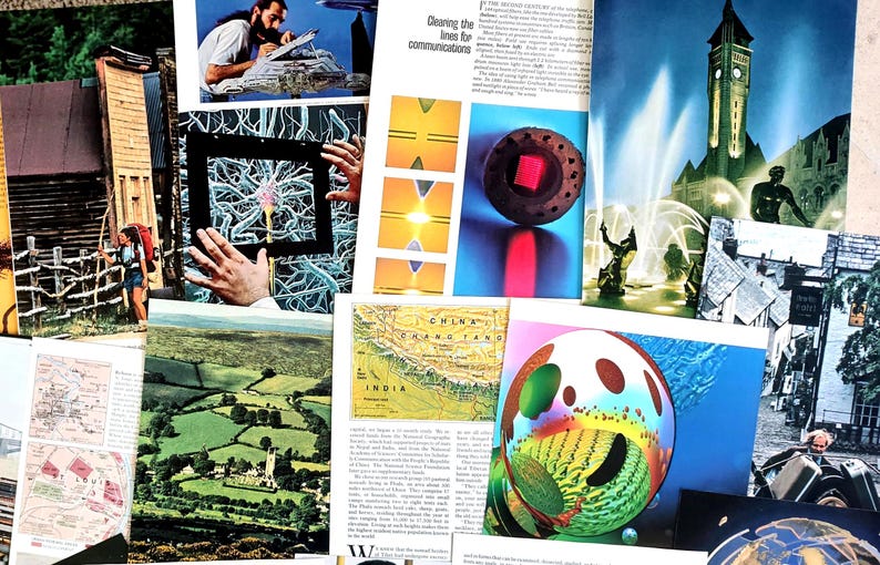 Vintage National Geographic Magazine Pages: Ephemera for Collage Art ...