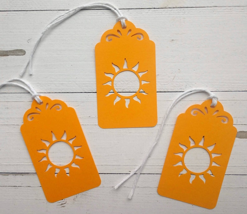 Sun Gift Tags: Summer Gift Tags, Fun in the Sun Party, Birthday Gifts ...
