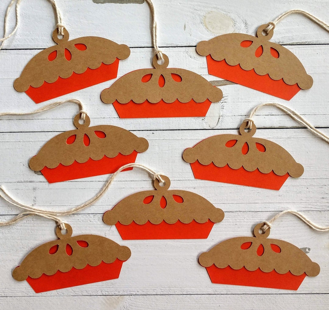 Pumpkin Pie Gift Tags, Thanksgiving Pie, Pie Gift Tags, Pie Tags, Baked ...
