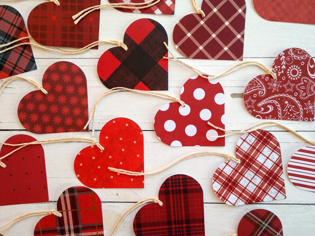 Lumberjack Heart Gift Tags, Woodland Heart Gift Tags, Lumberjack Heart ...