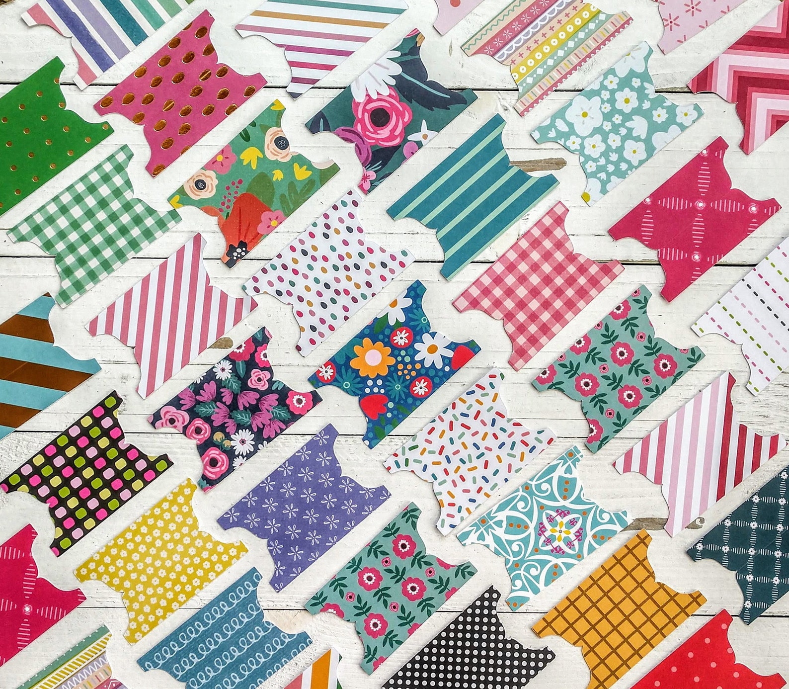 Tab Dividers Single-sided Junk Journal Tabs Smash Book Tabs - Etsy UK