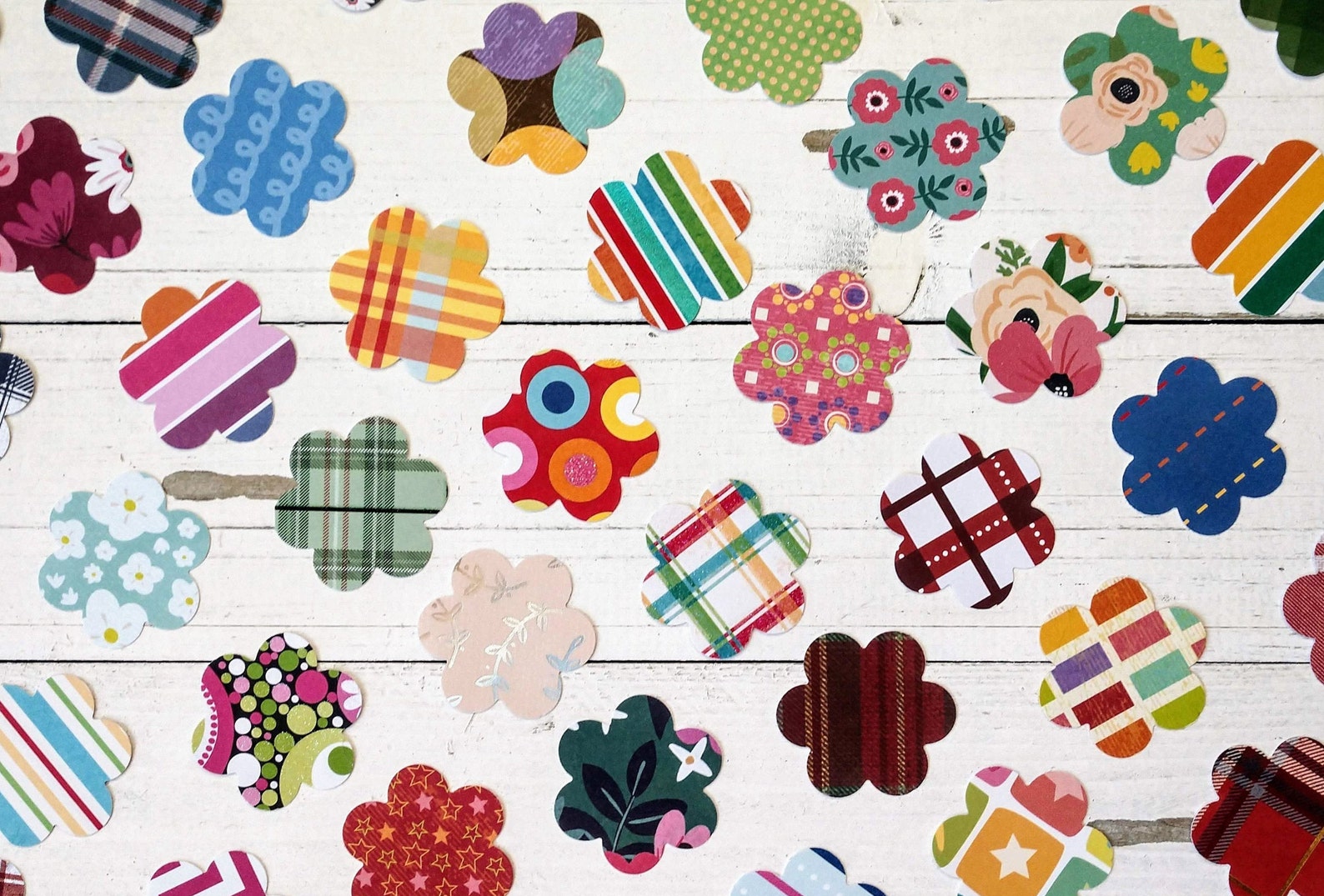 Flower Confetti Flower Table Scatter Flower Punches Flower - Etsy