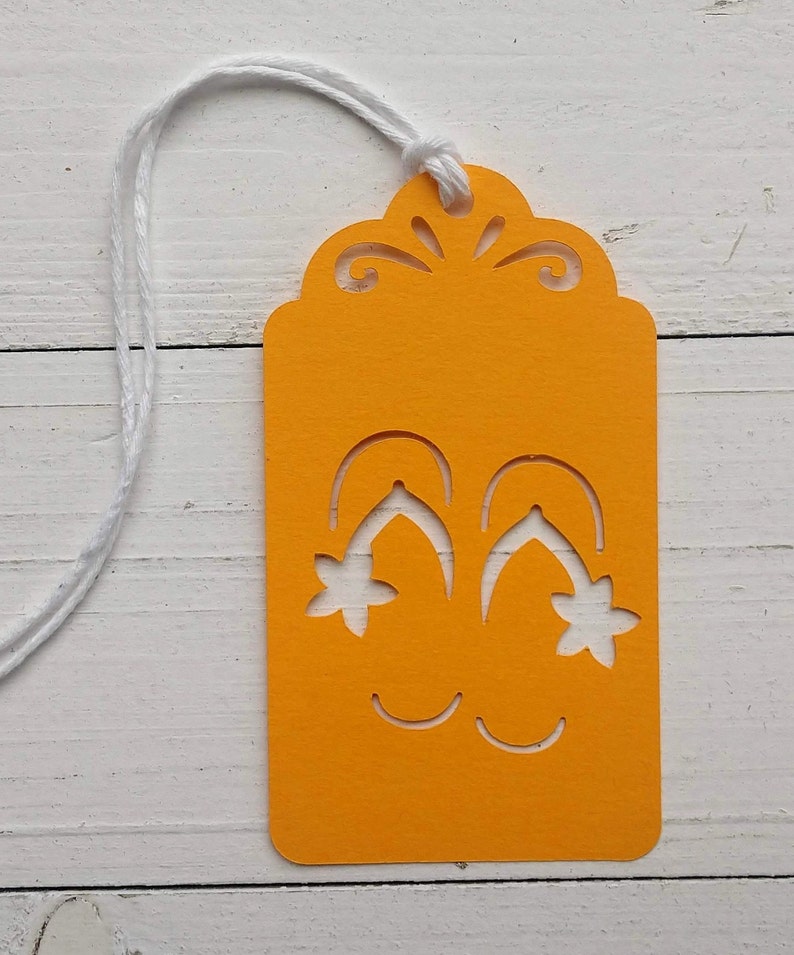 Flip Flop Gift Tags Flip Flops Summer Gift Tags Pool Party - Etsy