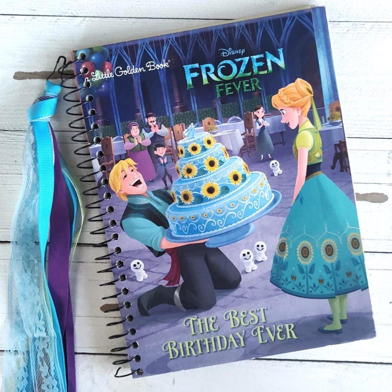 Frozen Upcycled Journal - Etsy