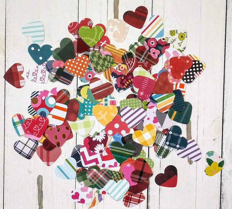 Heart Confetti Heart Table Scatter Heart Punches Heart Die - Etsy