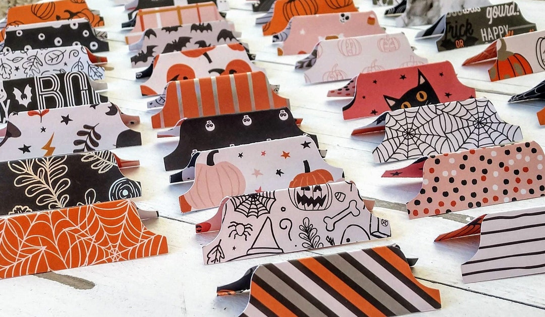 12 Halloween Tab Dividers Double-sided, Halloween Dividers, Halloween ...