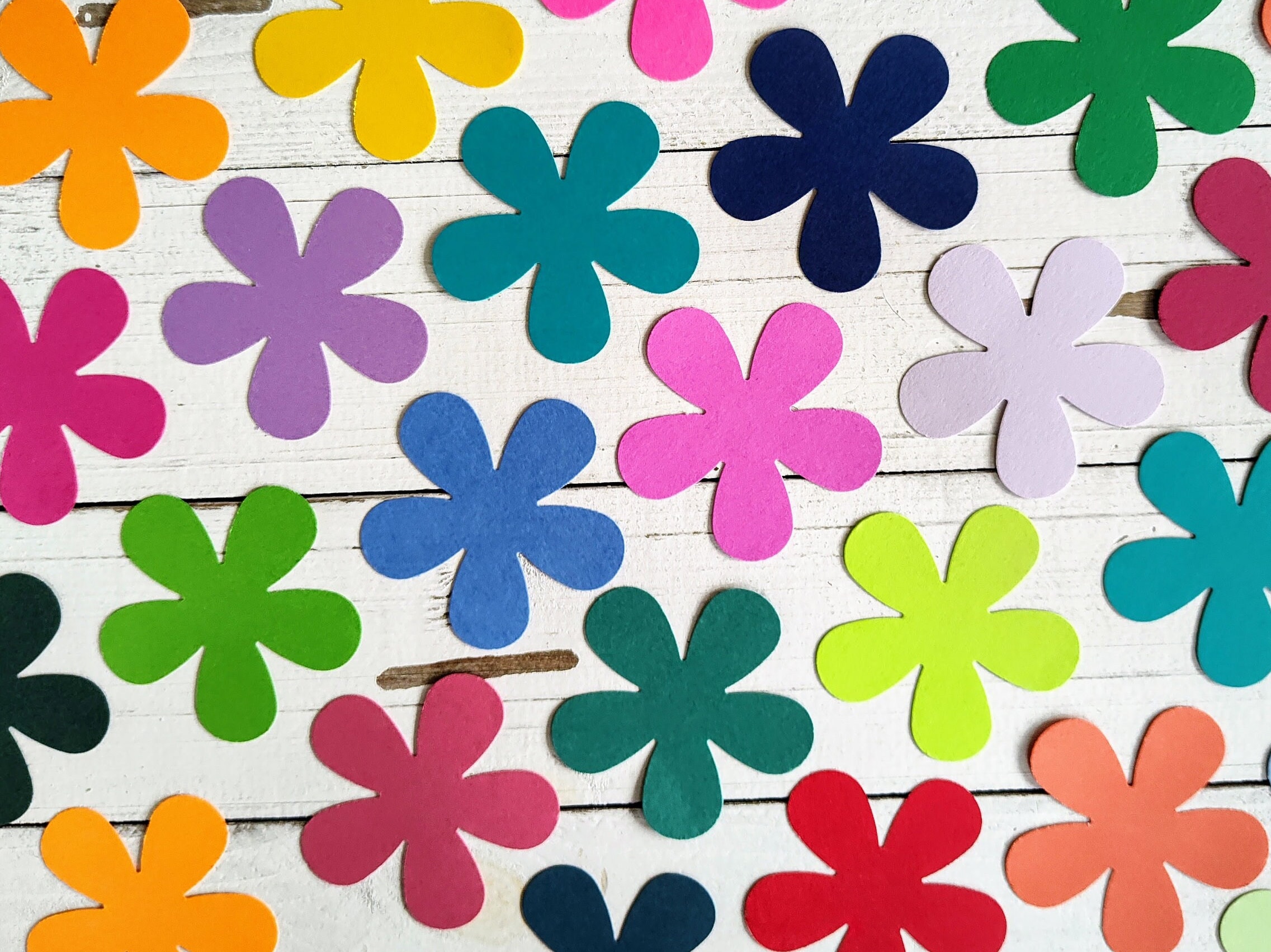 Colorful Daisy Flower Cutouts: Craft Projects, Card Marking & More, Set ...