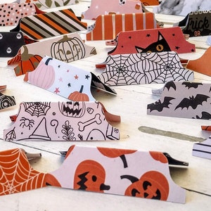 12 Halloween Tab Dividers Double-sided, Halloween Dividers, Halloween ...