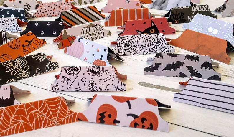 12 Halloween Tab Dividers Double-sided Halloween Dividers - Etsy