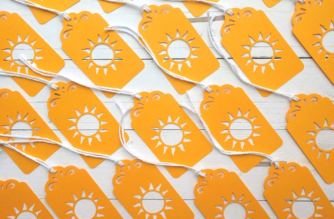 Sun Gift Tags: Summer Gift Tags, Fun in the Sun Party, Birthday Gifts ...