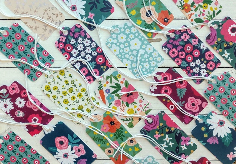 Mini Flower Note Card Floral Note Card Note Card Enclosure | Etsy