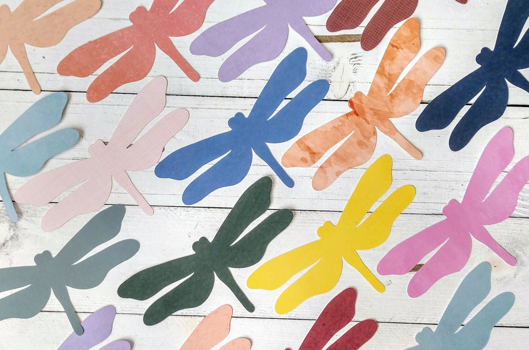 30 Dragonfly Assorted Colors Die Cuts for Bulletin Boards, Banners ...