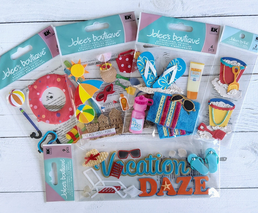 Jolee's Boutique Summer/beach Stickers, Scrapbook, Junk Journal and ...