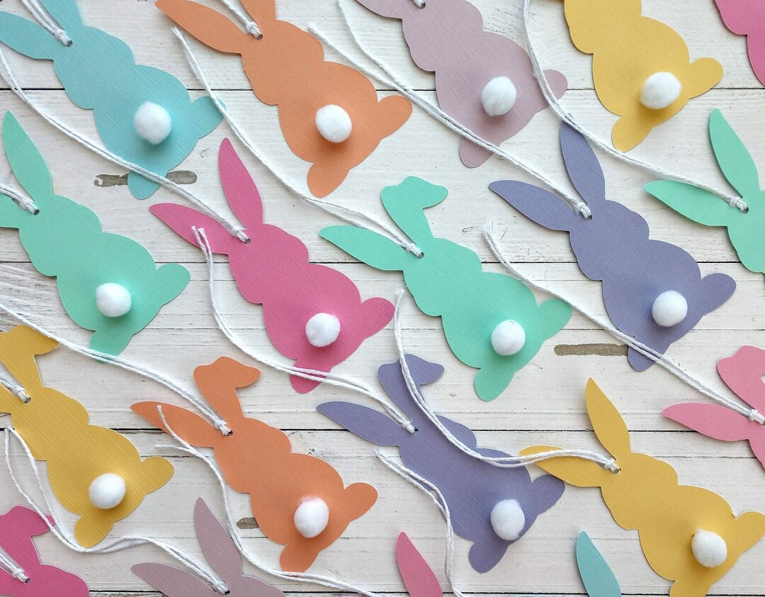 Étiquette-cadeau Lapin de Pâques, Un lapin est un, Un lapin vous aime ...