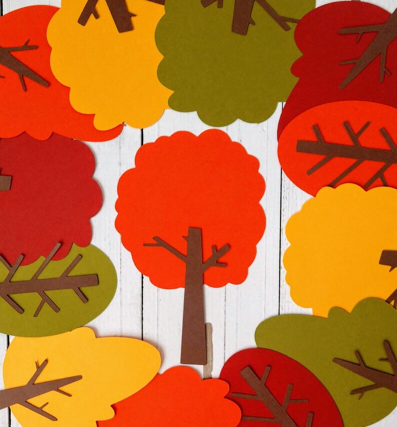 Seasonal Tree Die Cuts Cutouts for Banners Bulletin Boards - Etsy