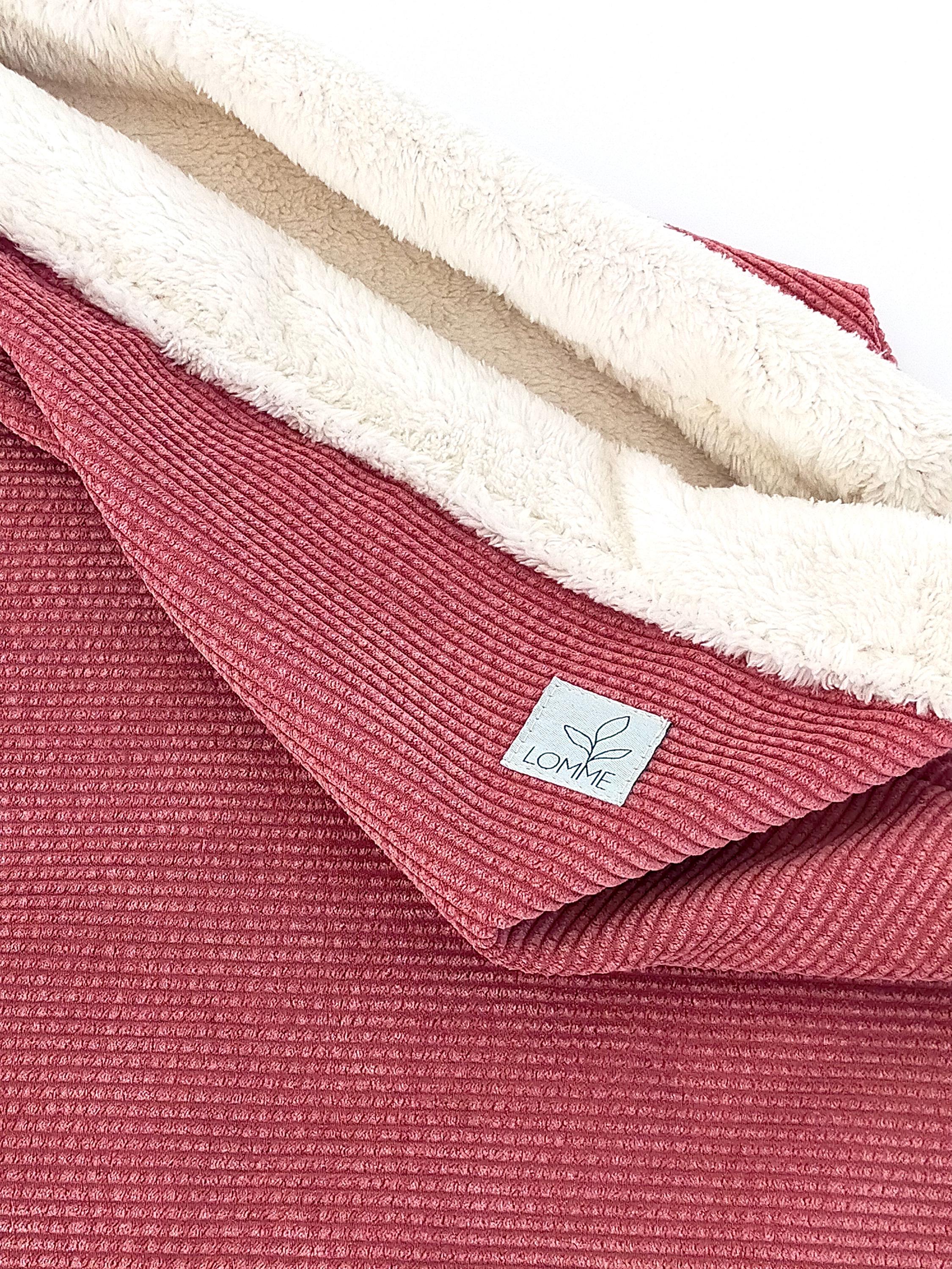 Cave Bed Plush Cozy Corduroy Snuggle Sack for Small Pets Pet Snuggle ...