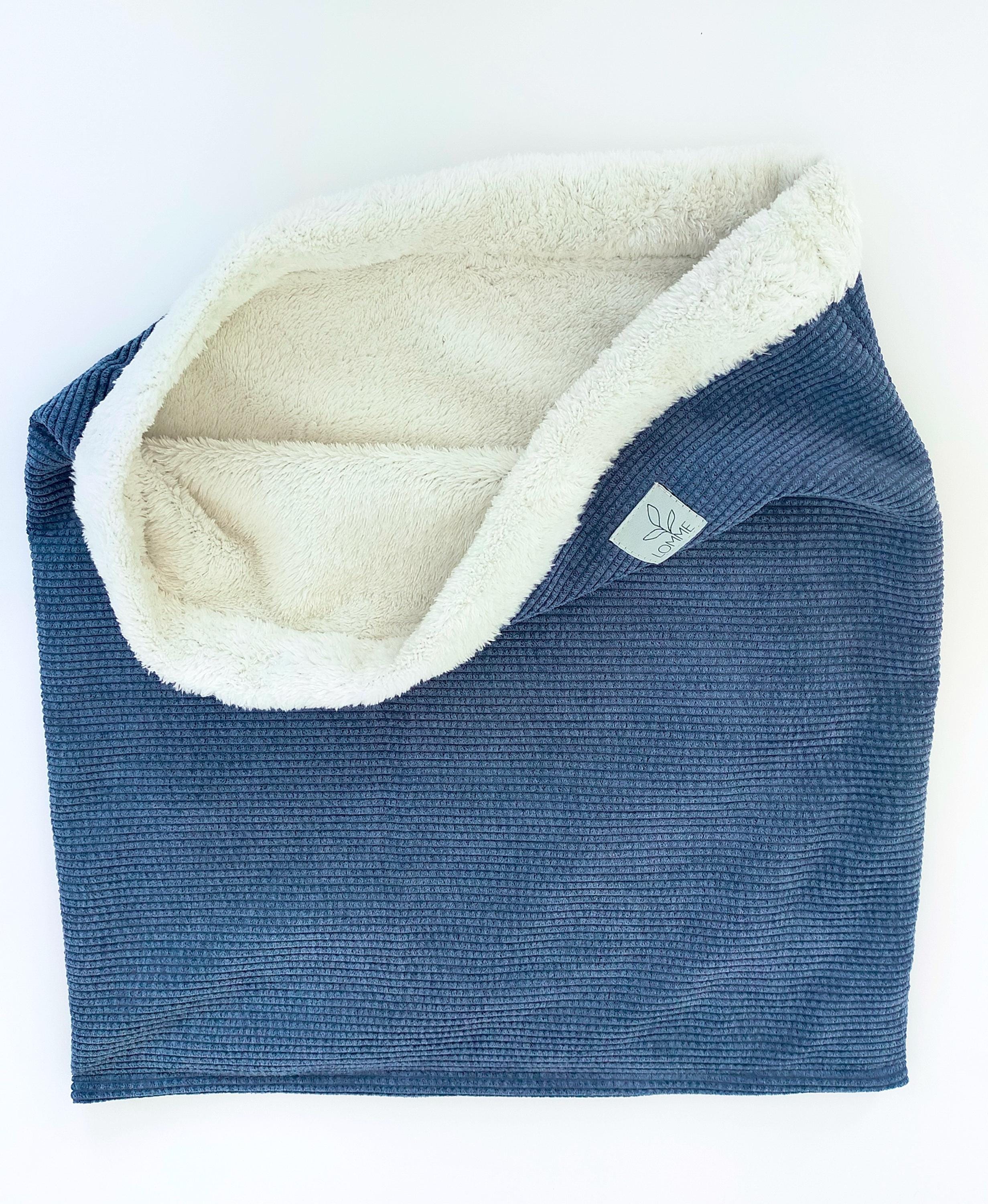 Cave Bed Plush Cozy Corduroy Snuggle Sack for Small Pets Pet Snuggle ...