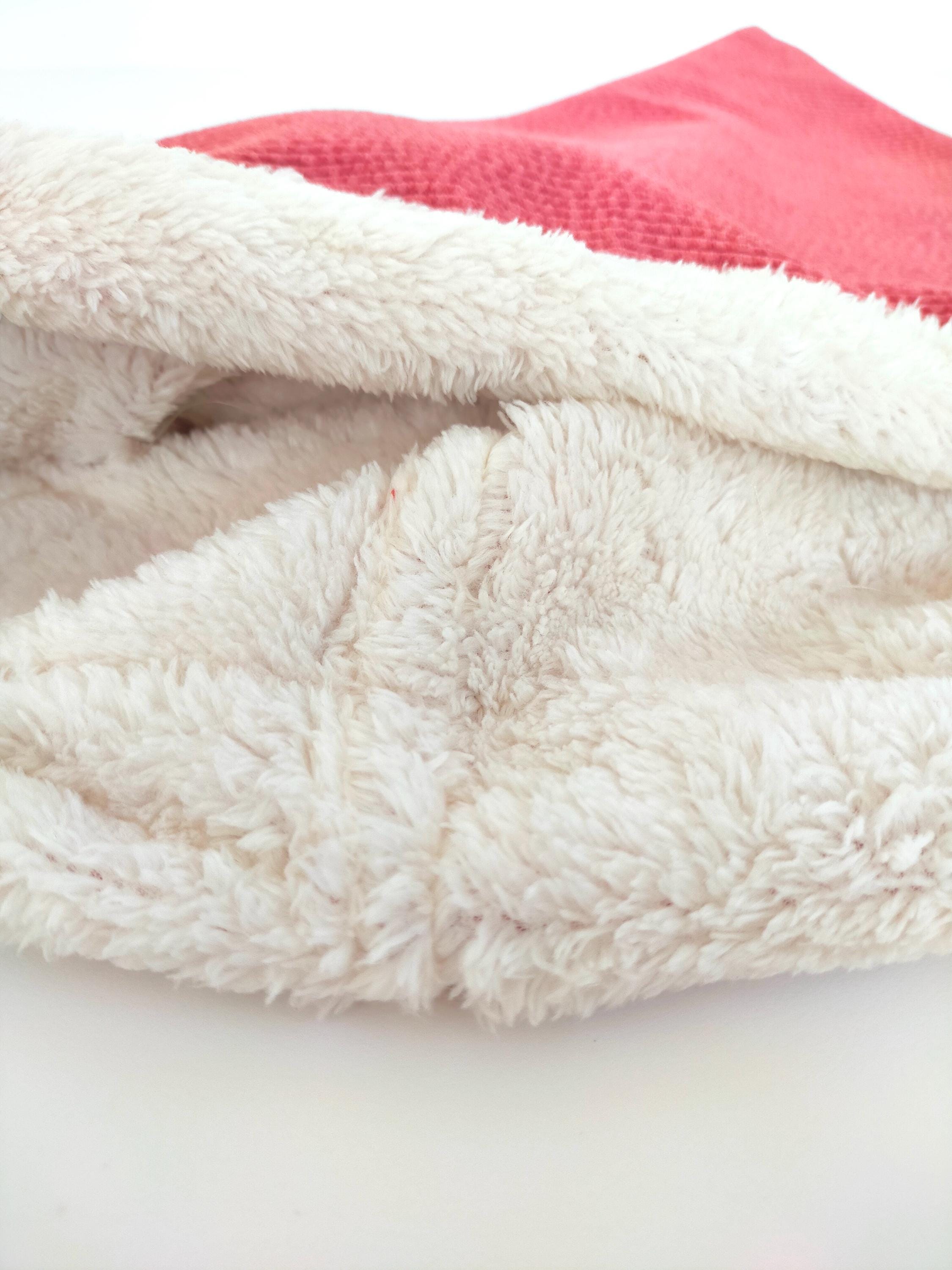 Cave Bed Plush Cozy Corduroy Snuggle Sack for Small Pets Pet Snuggle ...