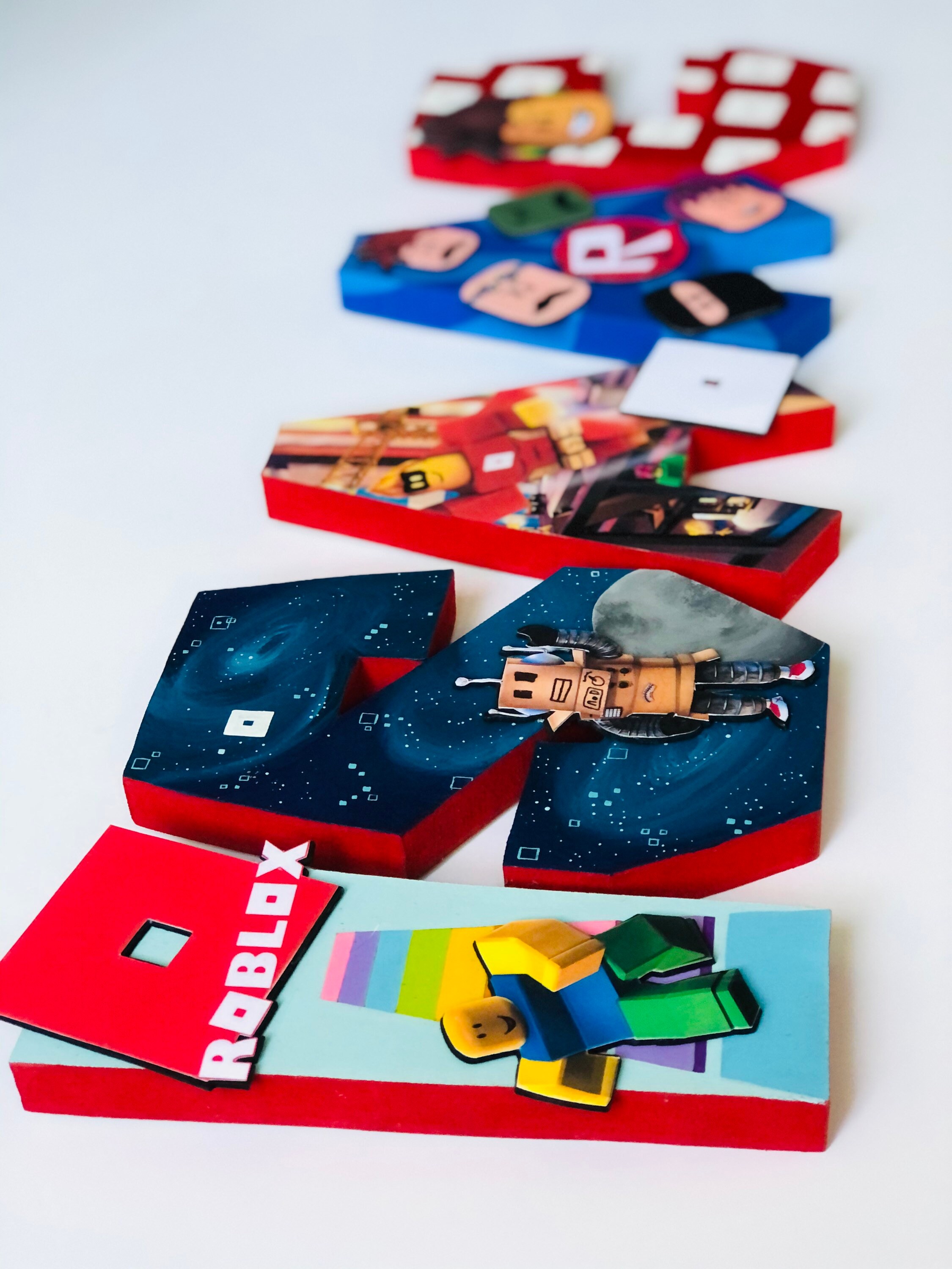 room decor Roblox Custom Wood Letters Birthday party Signs Wall Décor ...