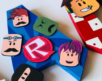 room decor Roblox Custom Wood Letters Birthday party Signs Wall Décor ...