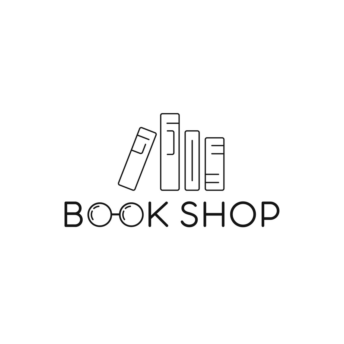Simple Book Store Line Logo Bespoke Logo Template Design: Business Logo ...