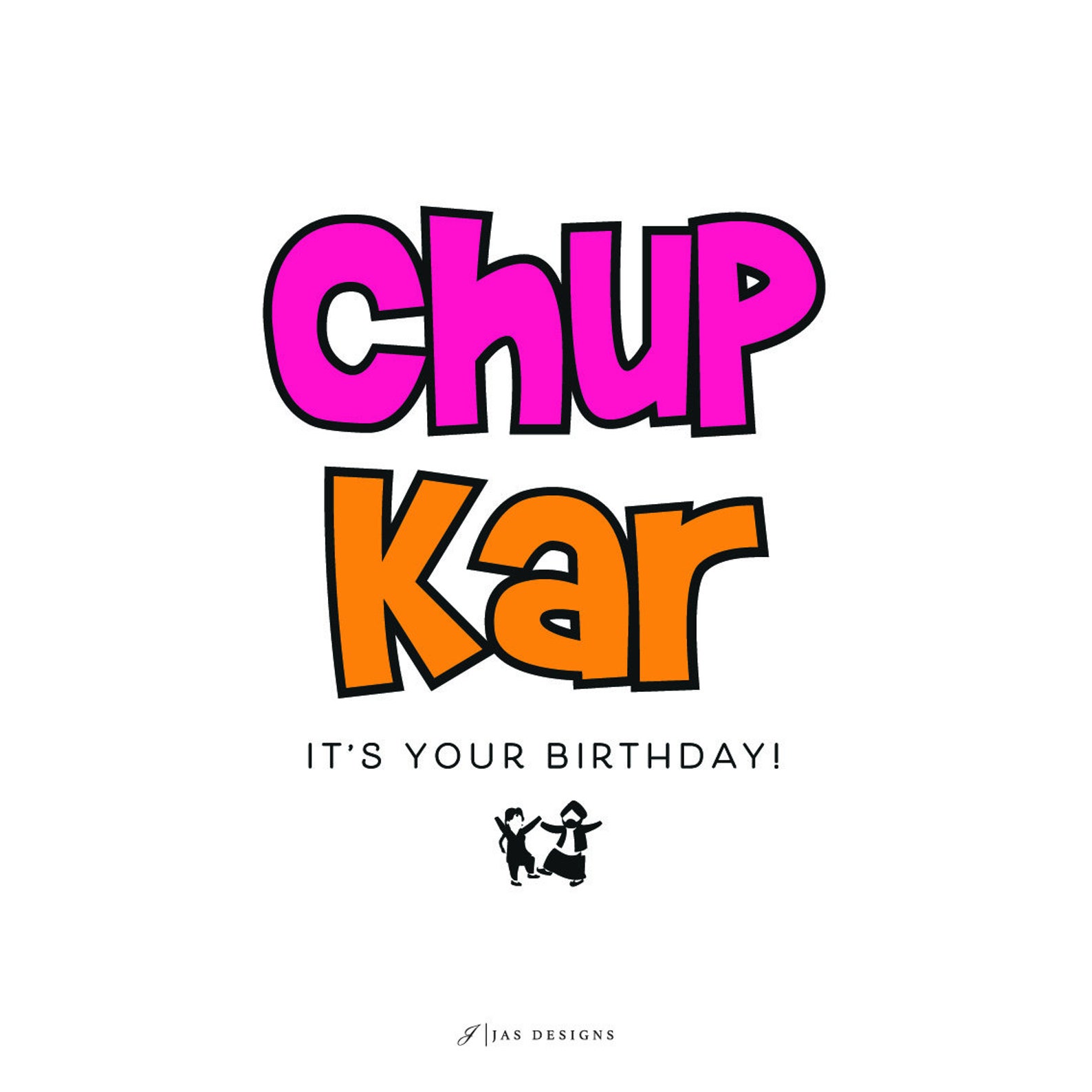Chup Kar... Punjabi Birthday Collection: Illustration Card - Etsy
