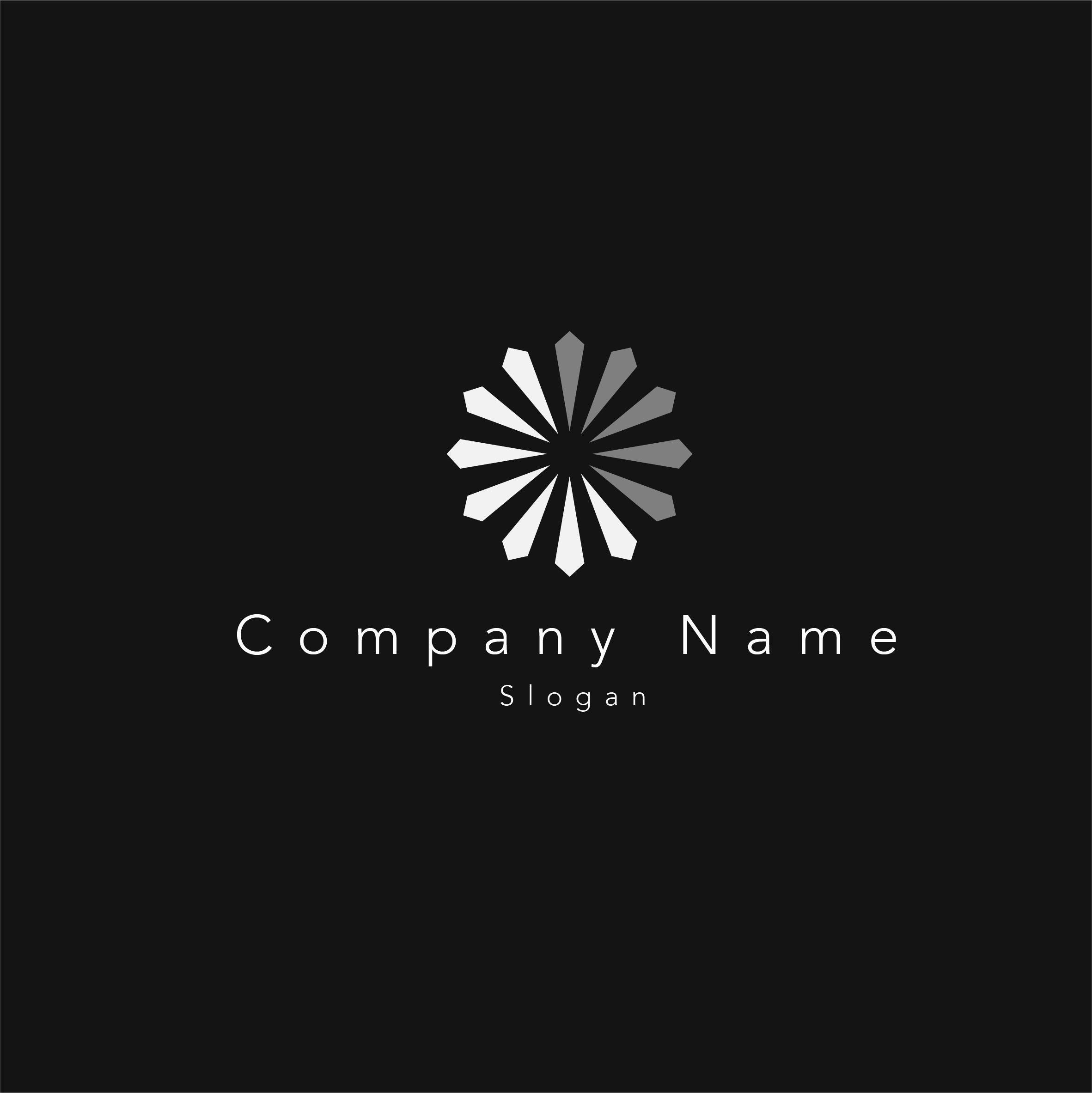 Circular Pattern Company Logo & Strap-line Bespoke Logo Template Design ...