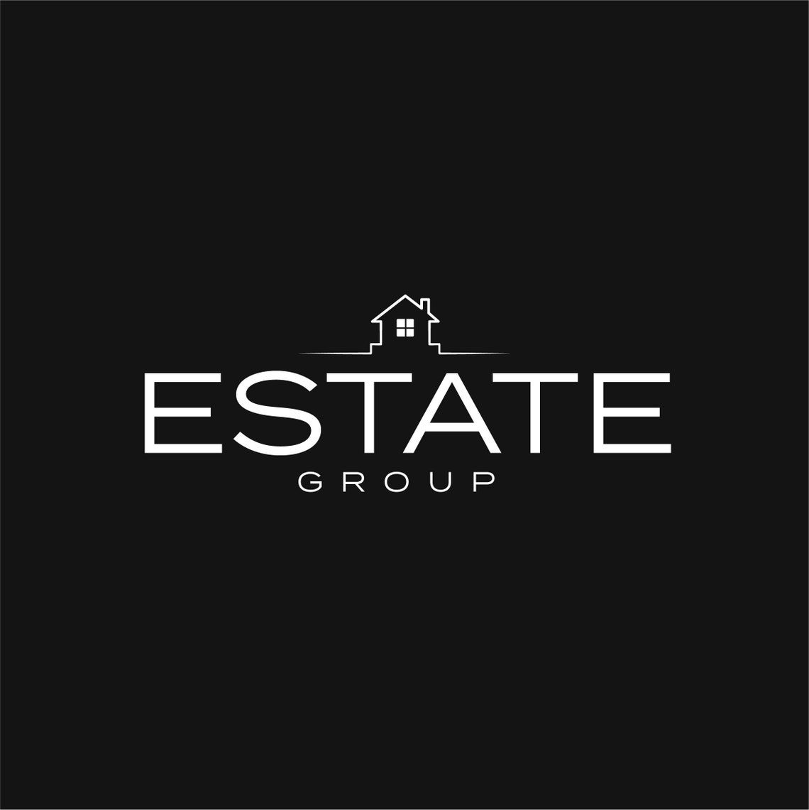 House Simple Outline Estate Logo Bespoke Logo Template Design: Business ...