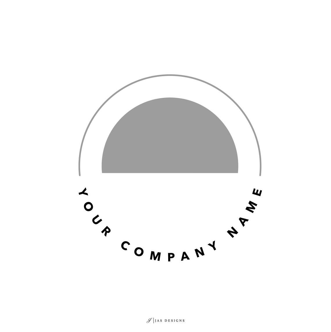 Circle Logo Design Simple Personalised Company Logo Template Design ...
