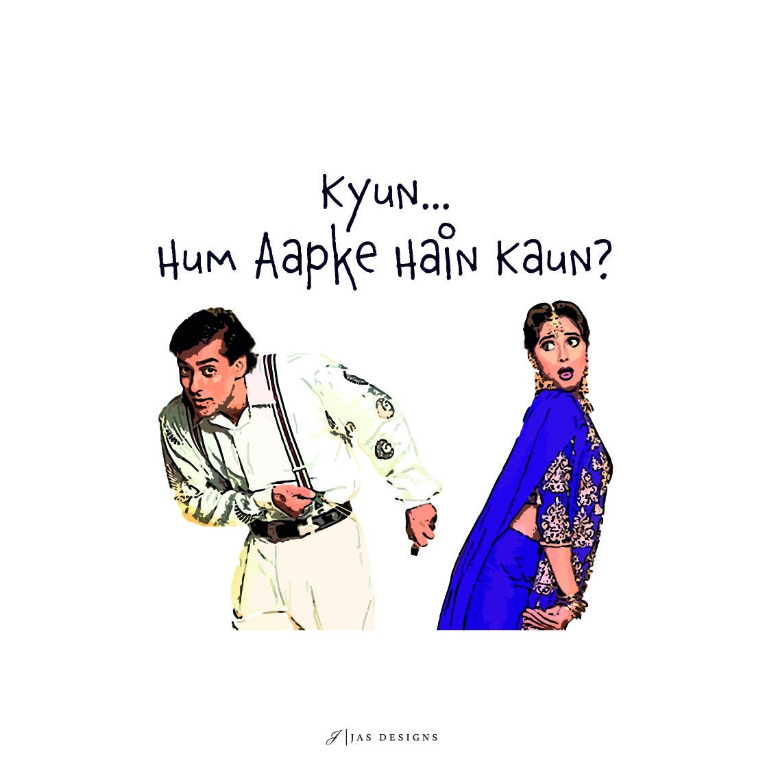 Kyun...hum Aapke Hain Kaun. Bollywood Poster Collection: - Etsy UK