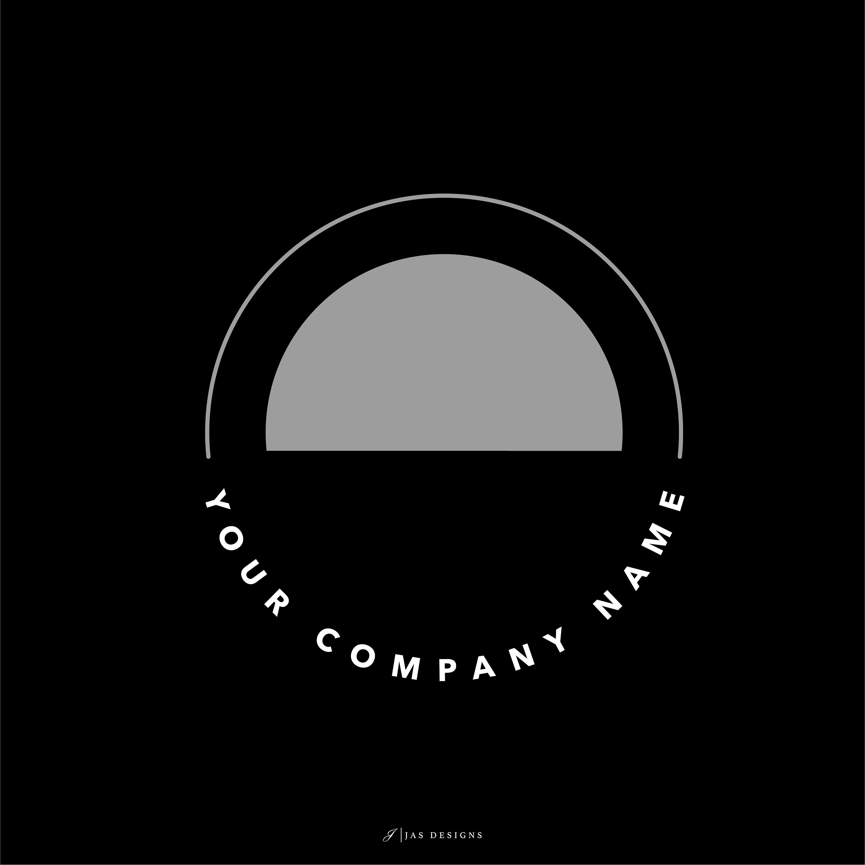 Circle Logo Design Simple Personalised Company Logo Template Design ...