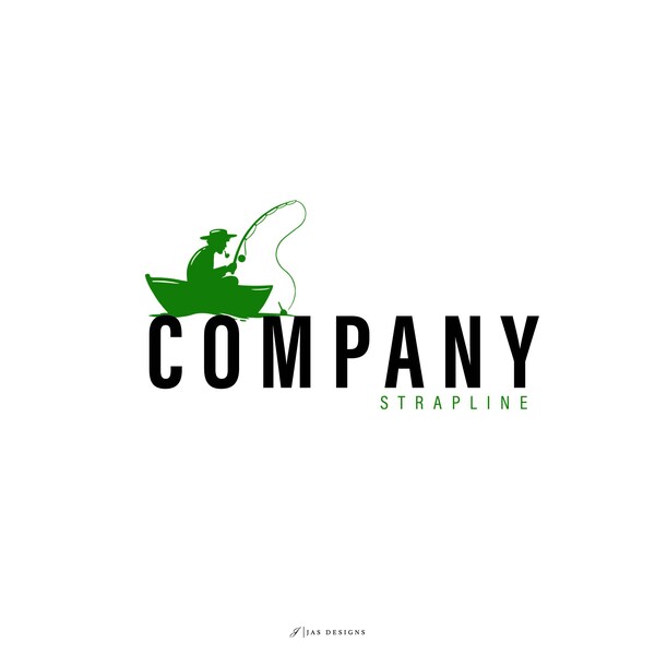Fishing Boat Logo Template - Etsy