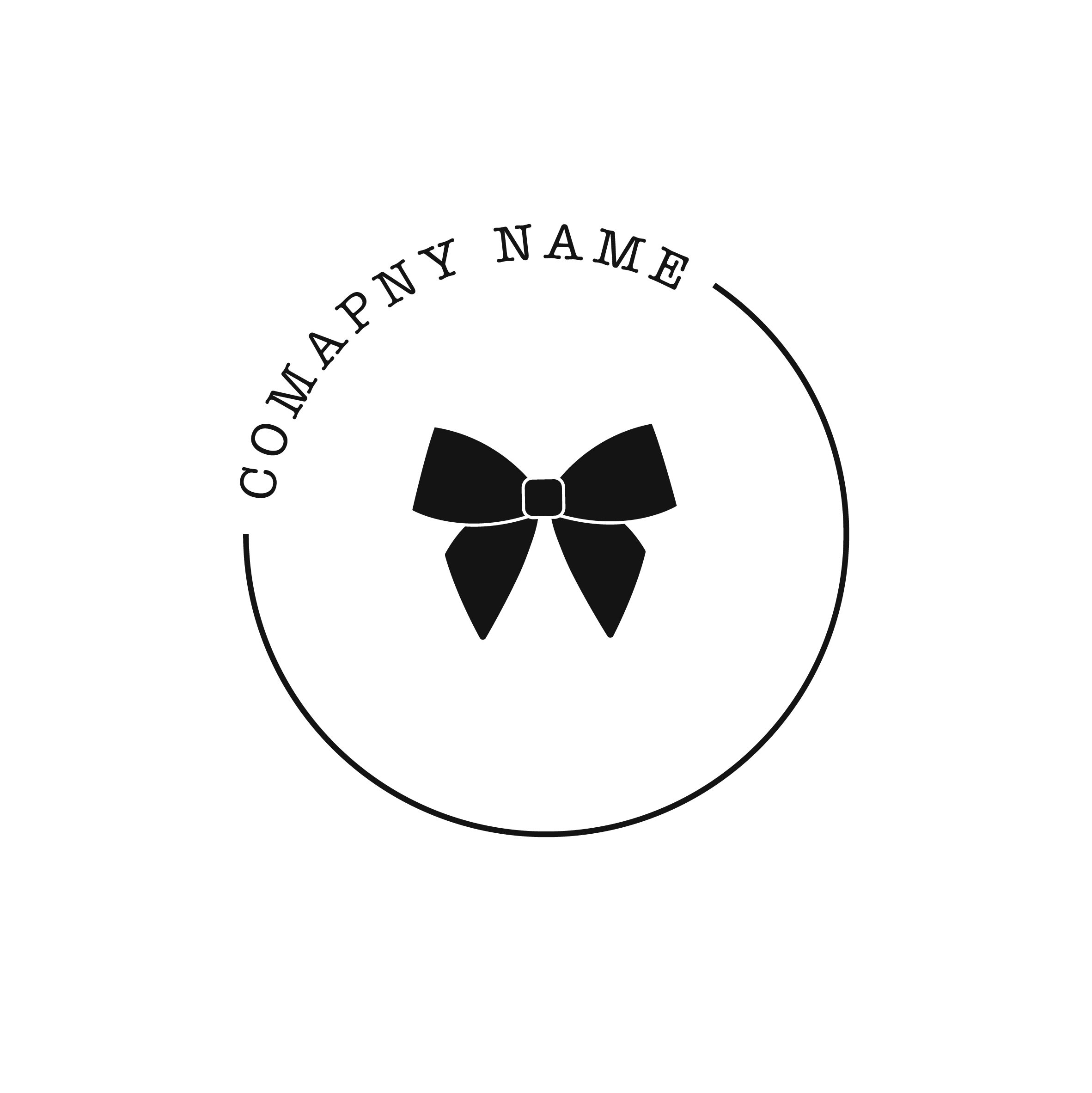 Company Logo Simple Line Bow Logo Bespoke Logo Template Design: Business Logo, Company Branding ...