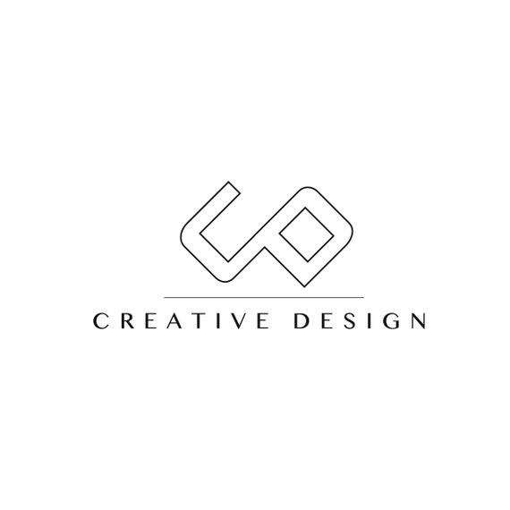 Simple Outline Logo Company Name Bespoke Logo Template Design: - Etsy