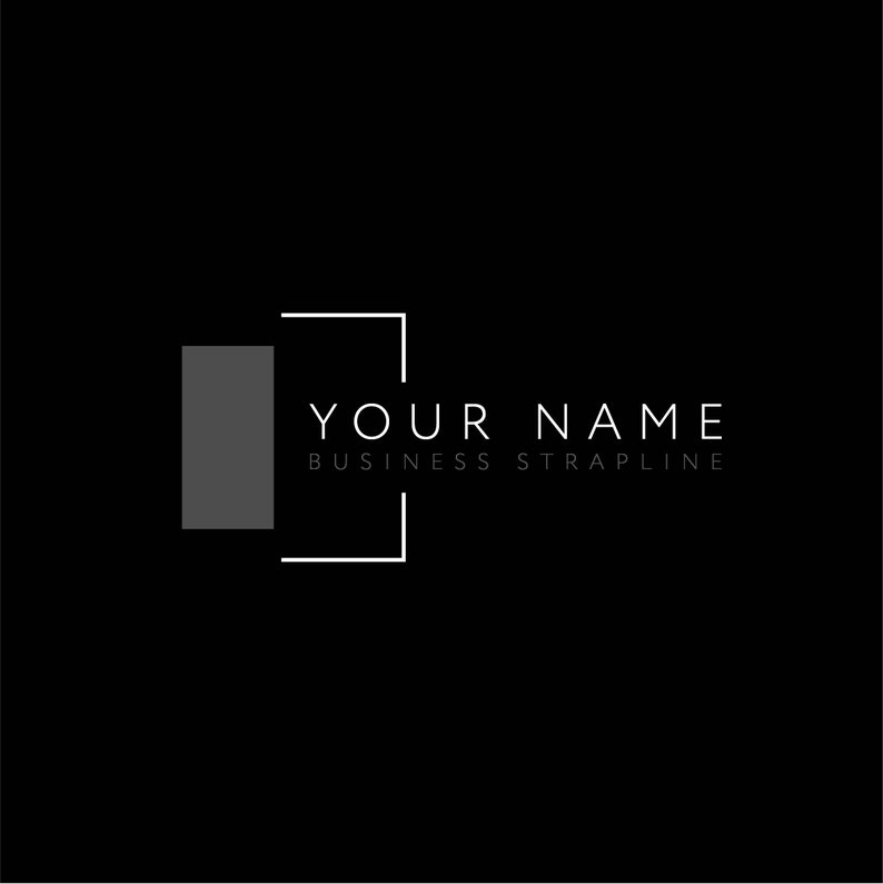 Square Outline Personalised Company Logo Bespoke Logo Template Design ...