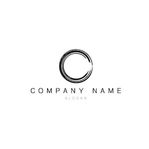 Paint Stroke Company Logo & Strap-line Bespoke Logo Template Design ...