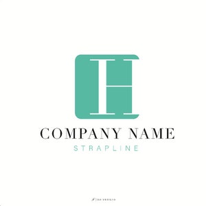 Square With Initials Logo Design Simple Personalised Company Logo ...