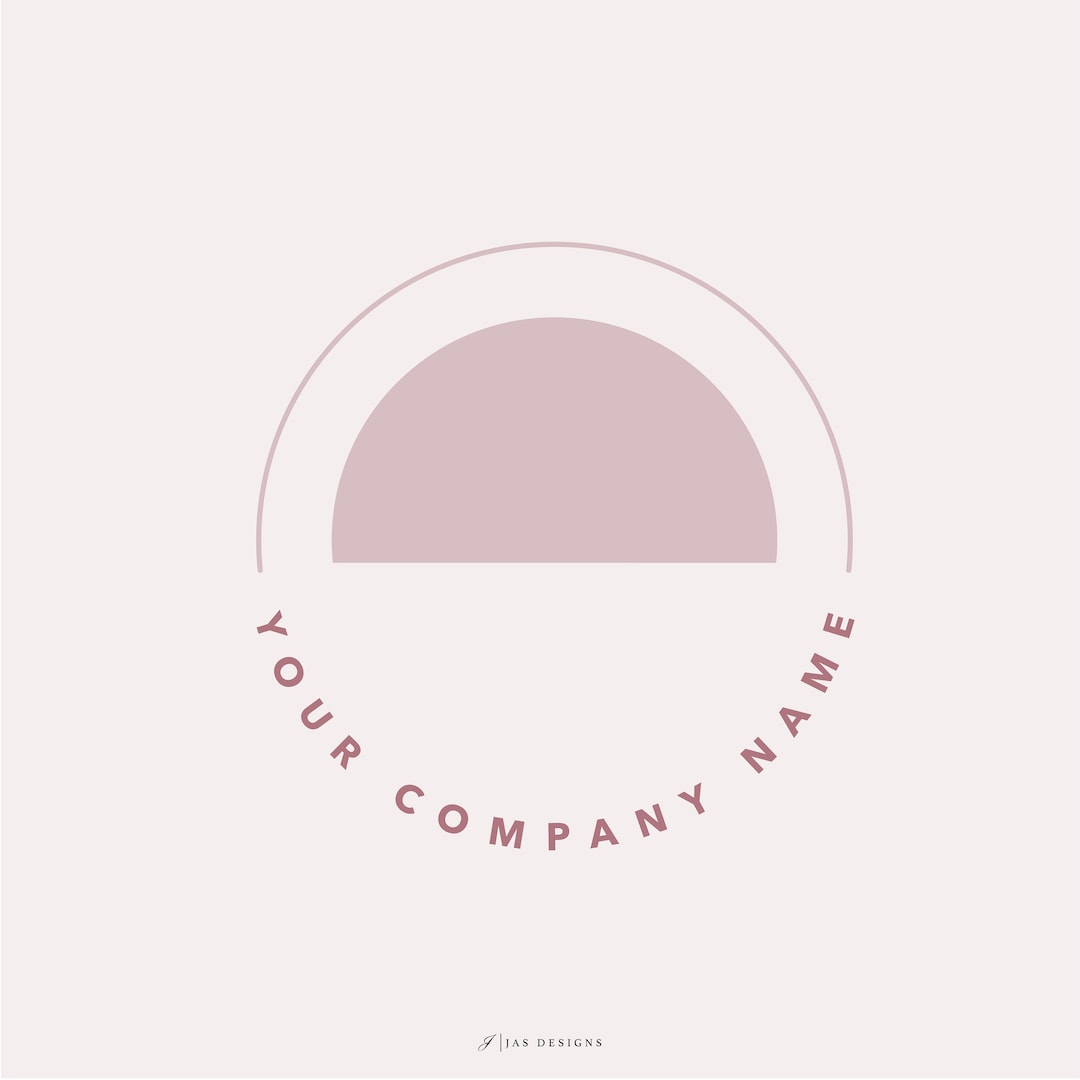 Circle Logo Design Simple Personalised Company Logo Template Design ...