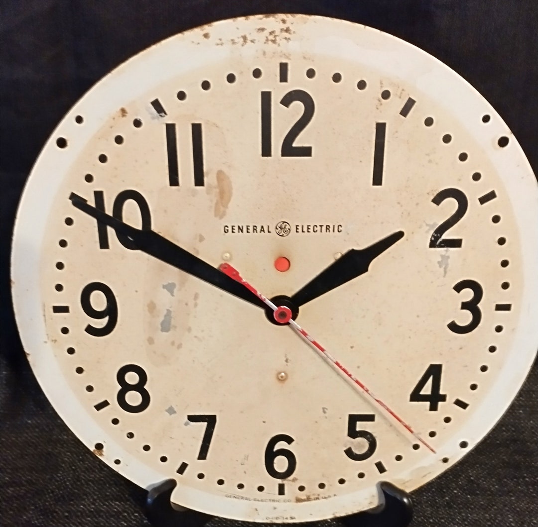 Vintage General Electric Clock Face - Etsy