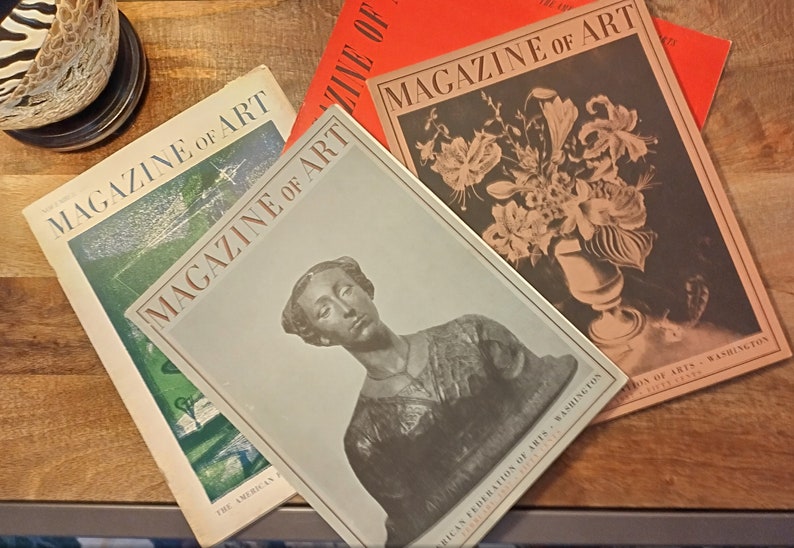 Vintage 'the Magazine of Art' - 1937 & 1947 Issues - Set of 4 - Etsy