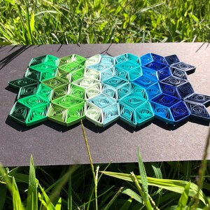 Paper Quilled Geometric Gradient - Etsy