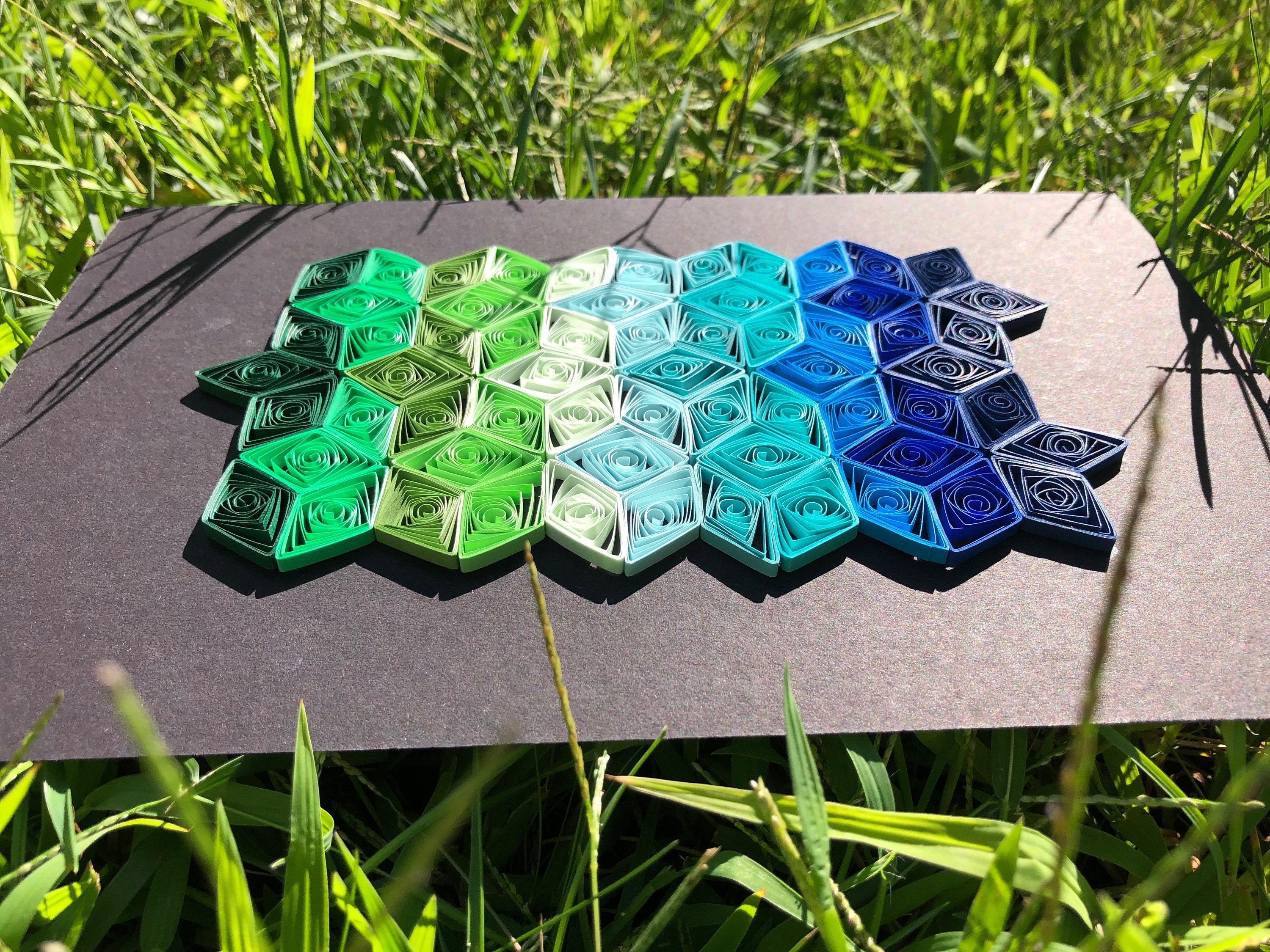 Paper Quilled Geometric Gradient - Etsy