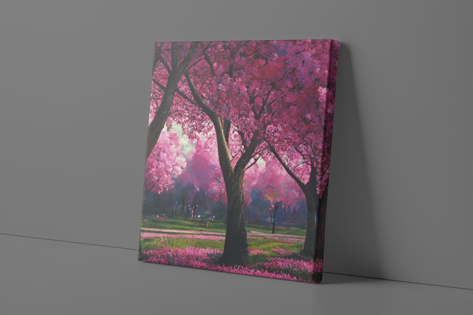 Cherry Blossom Tree Wall Art Vibrant Pink Beauty of Nature - Etsy