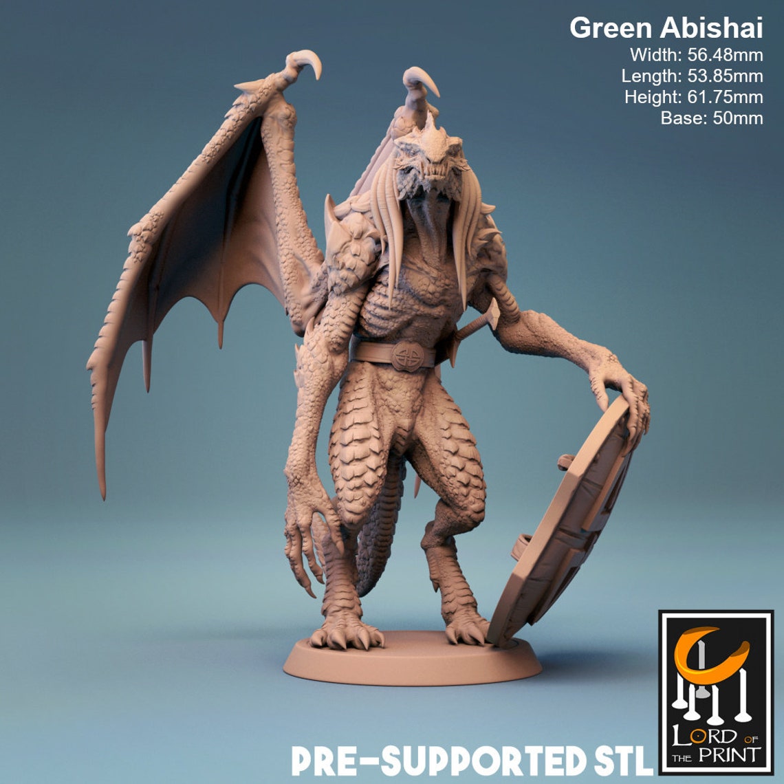 Abishai 5 Models Lord of the Print Dungeons and Dragons | Etsy