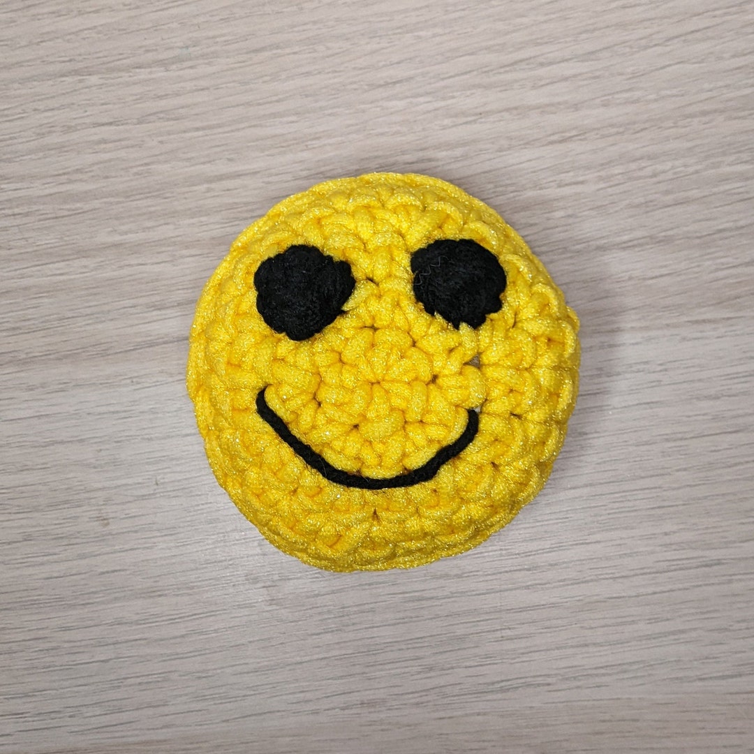 Plush Happy Face Emoji Toy With Squeaker - Etsy
