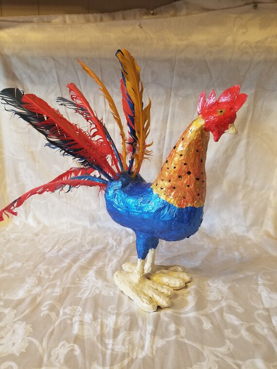 Paper Mache Chicken | Etsy