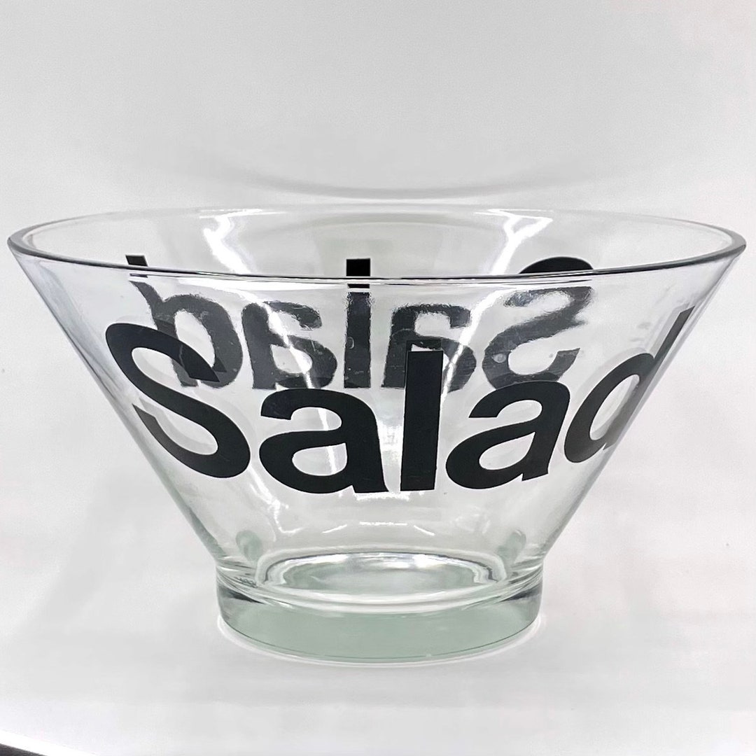 Vintage MCM Wheaton Glass Topography Large Salad Bowl - Etsy