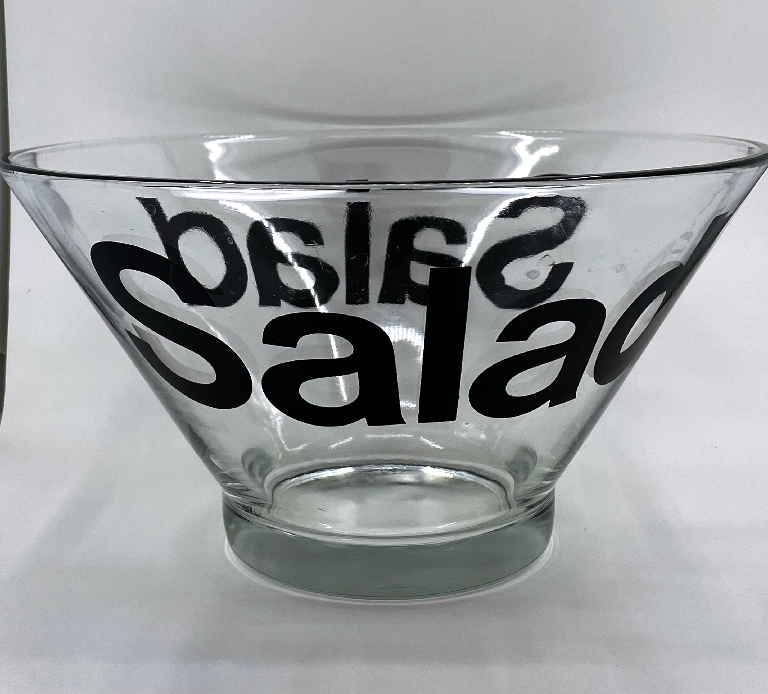 Vintage MCM Wheaton Glass Topography Large Salad Bowl - Etsy